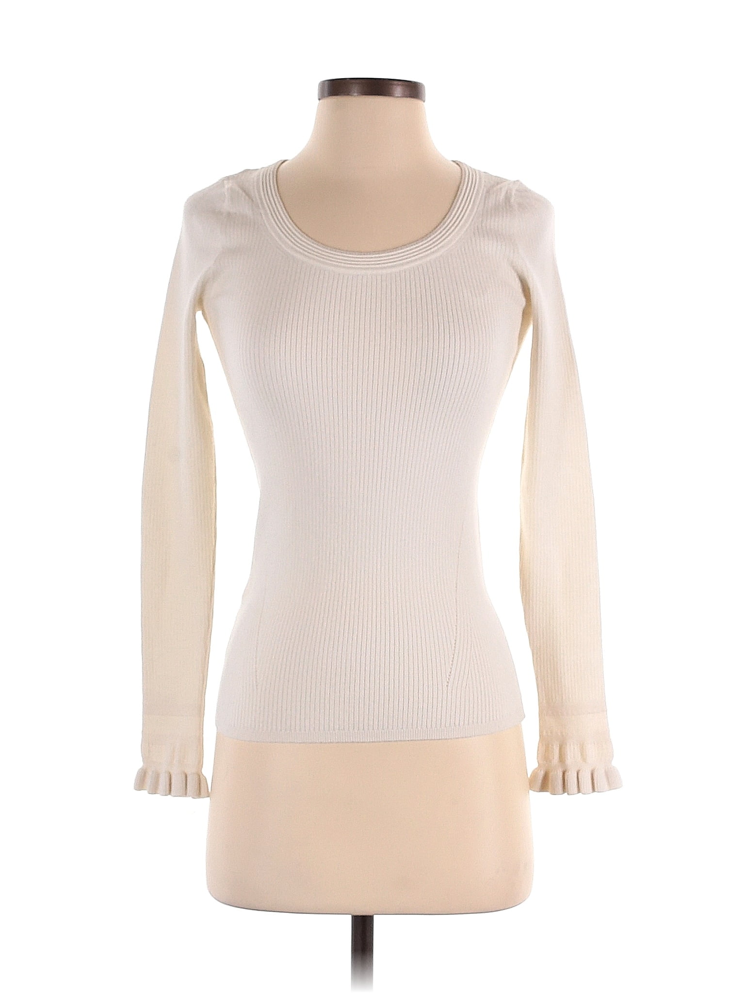 Ann Taylor Color Block Solid Ivory Pullover Sweater Size XS - 77% off ...