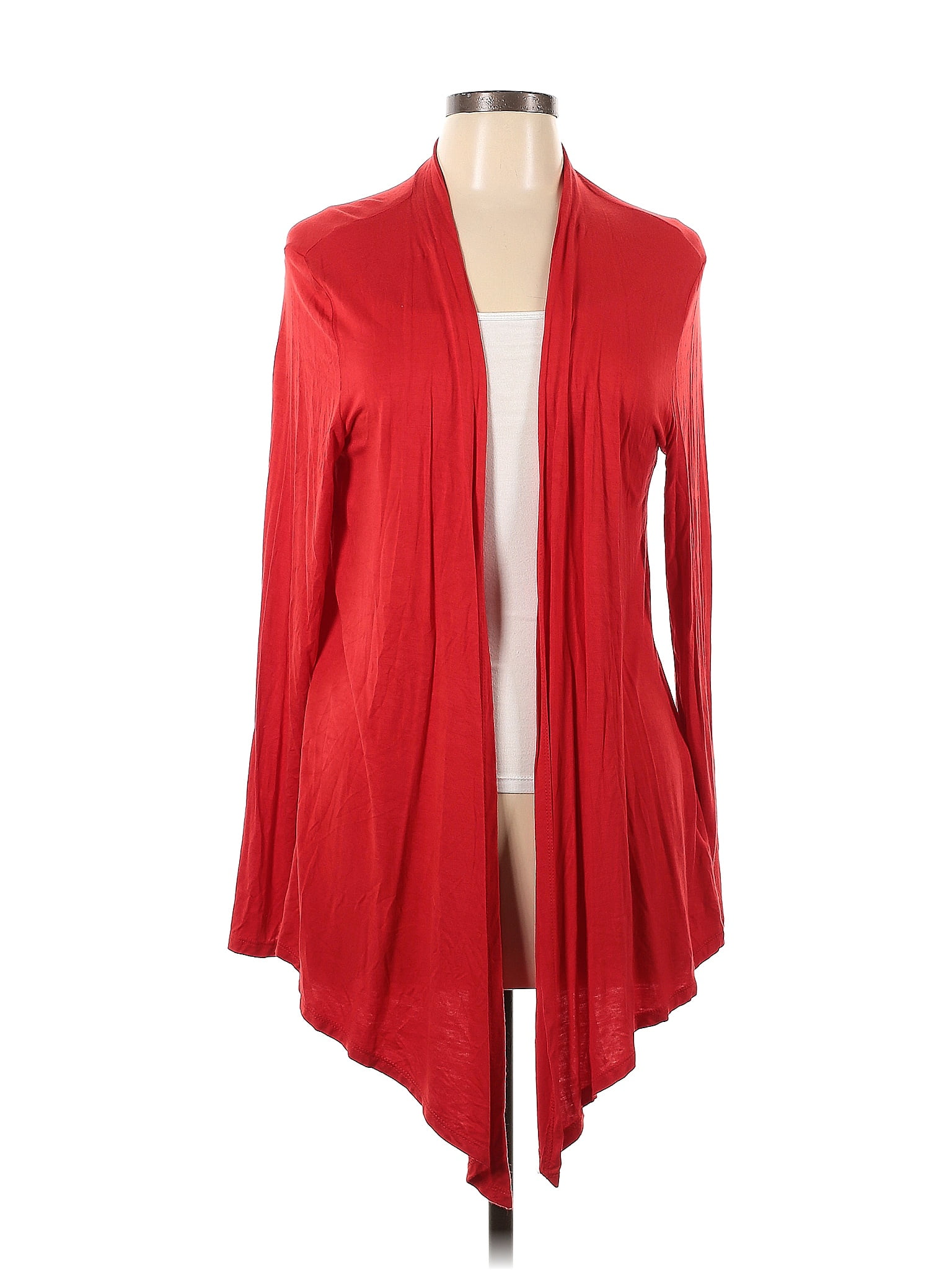 Assorted Brands Color Block Solid Red Cardigan Size L 73 Off Thredup
