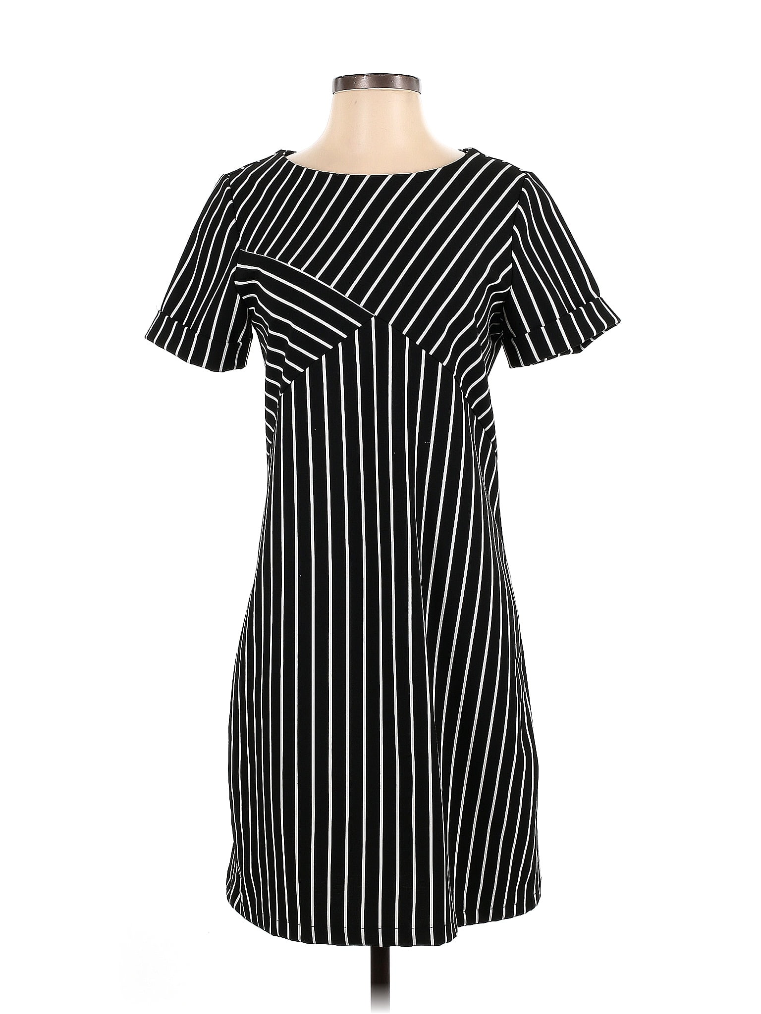 Yumi Stripes Black Casual Dress Size S 72 Off Thredup