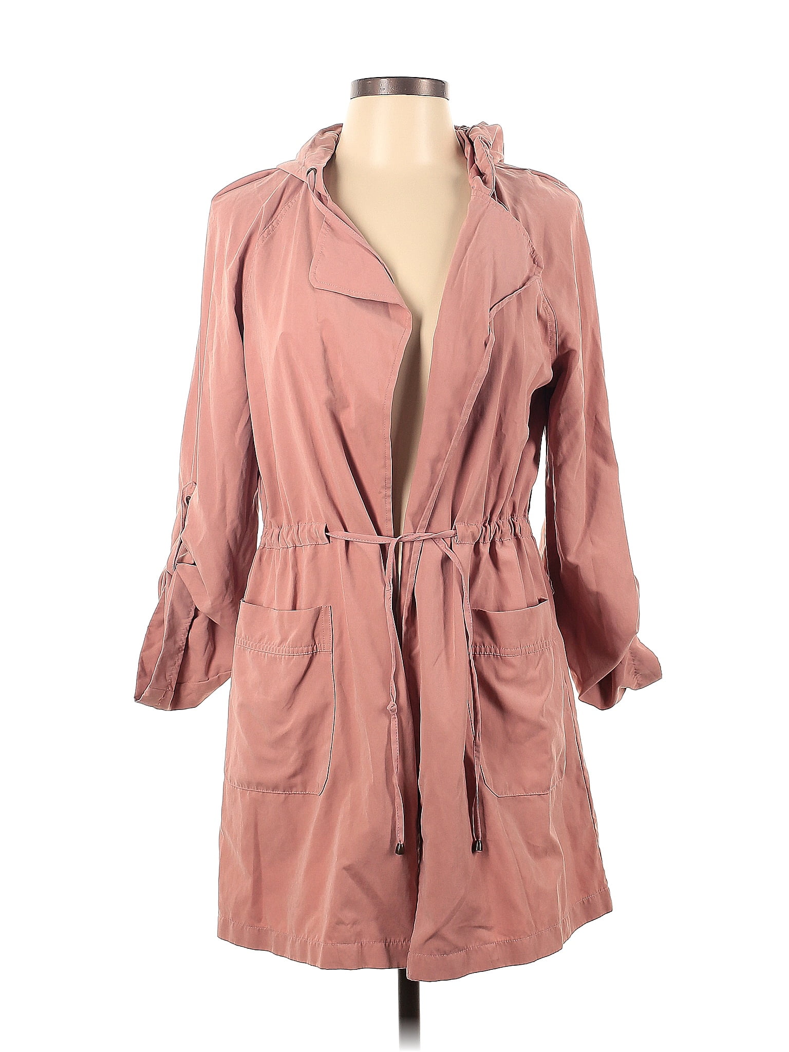 Love Tree Solid Blush Pink Jacket Size L - 47% off | ThredUp