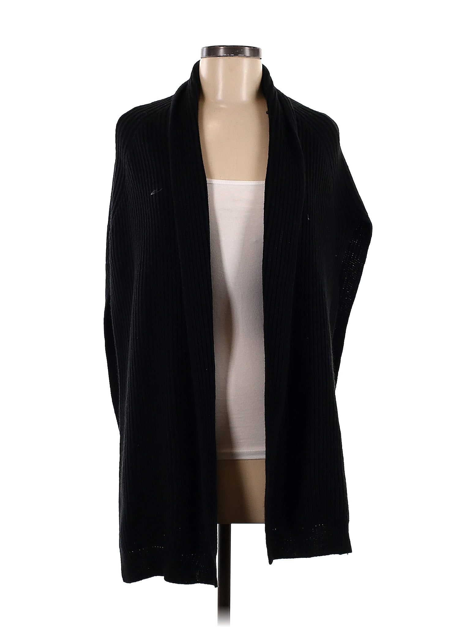 Akemi + Kin 100% Acrylic Color Block Solid Black Cardigan One Size - 72 ...