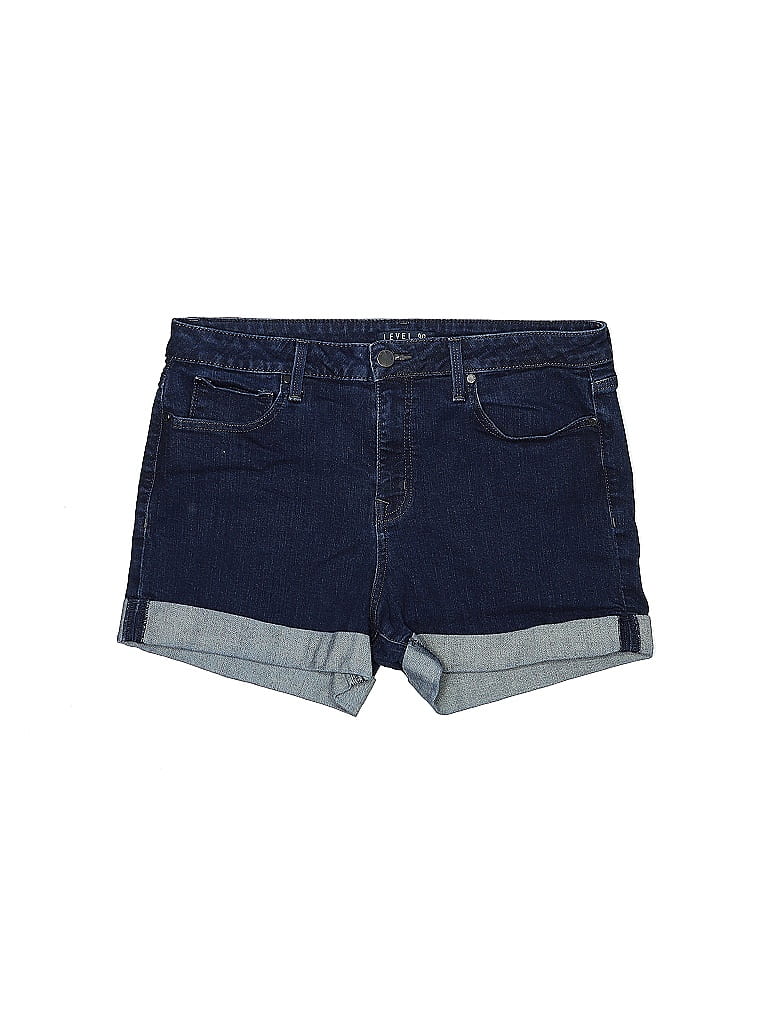 Level 99 Solid Blue Denim Shorts 32 Waist - 81% off | ThredUp
