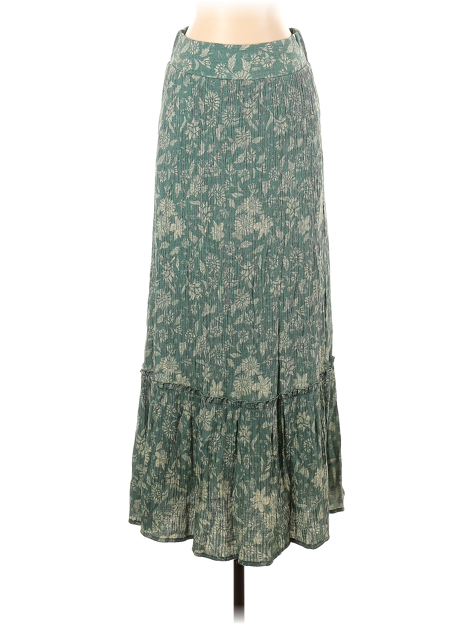 wonderly Floral Green Formal Skirt Size S - 54% off | ThredUp