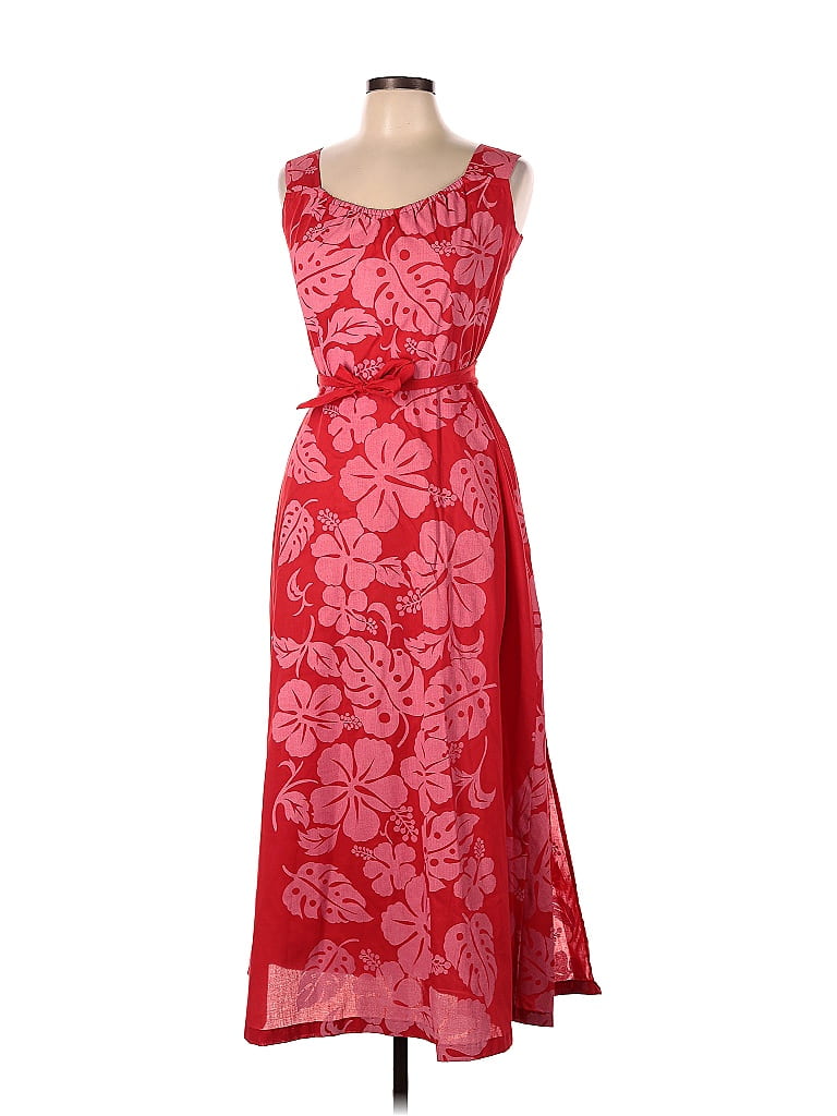 Lola Floral Red Casual Dress Size 12 - 69% off | ThredUp