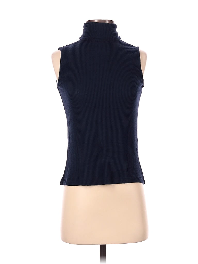 Sen Color Block Solid Blue Turtleneck Sweater Size XS - 76% off | ThredUp