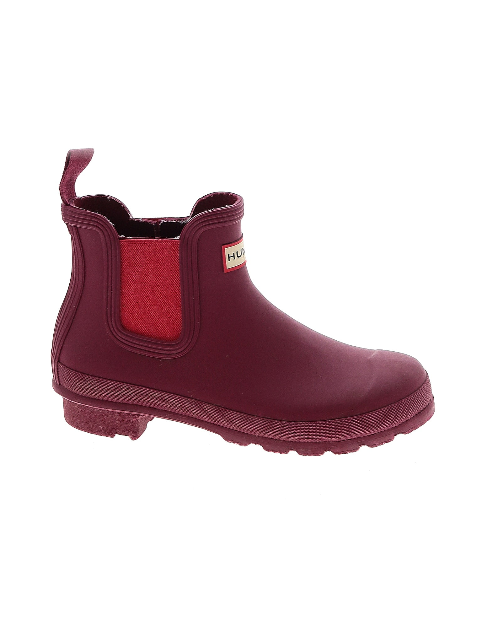 Hunter Solid Maroon Burgundy Rain Boots Size 6 - 66% off | ThredUp