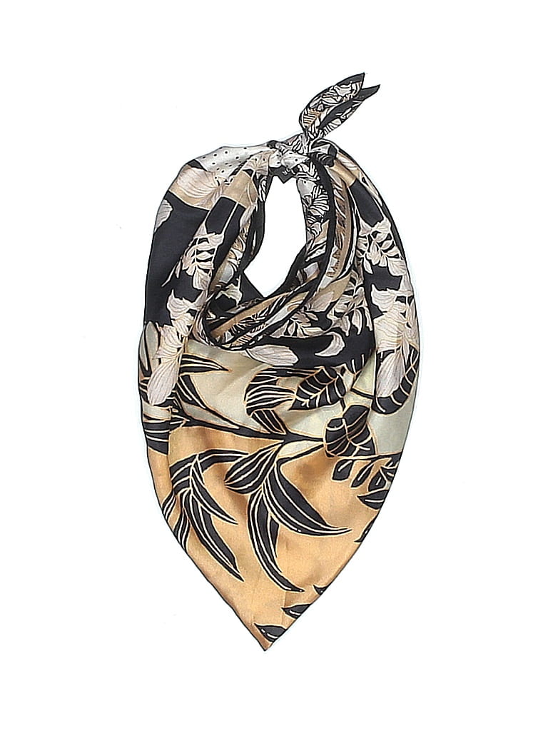 Ann Taylor Floral Black Ivory Scarf One Size - 70% off | ThredUp