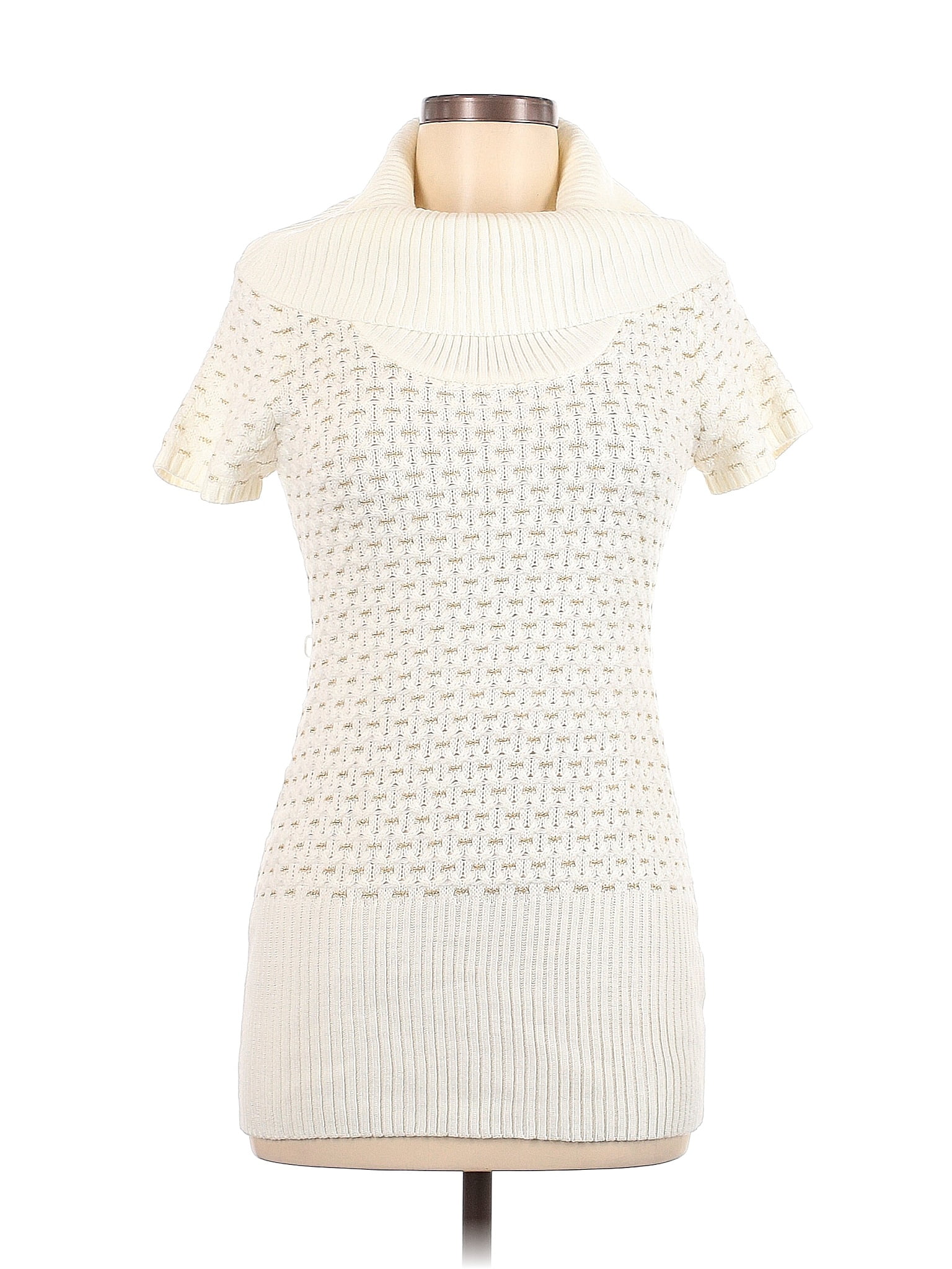 T/o Sweaters Color Block Polka Dots Ivory Pullover Sweater Size M - 63% ...