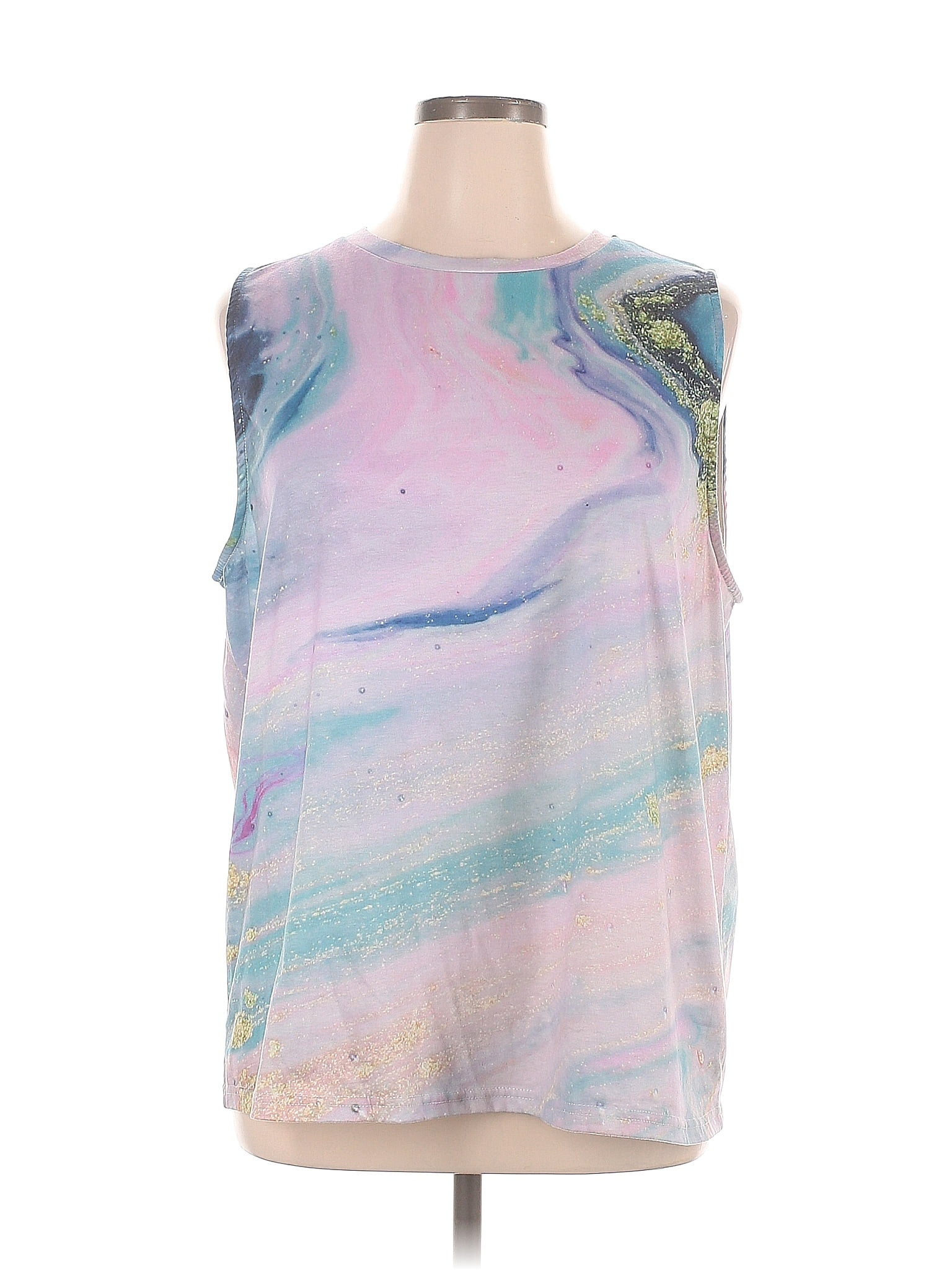 Assorted Brands Pink Tank Top Size 1X (Plus) - 44% off | ThredUp