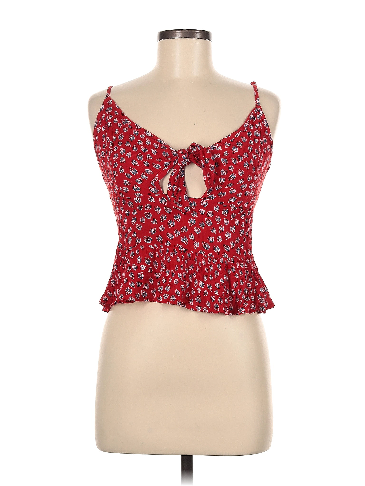 Patrons of Peace 100% Rayon Red Sleeveless Blouse Size M - 75% off ...