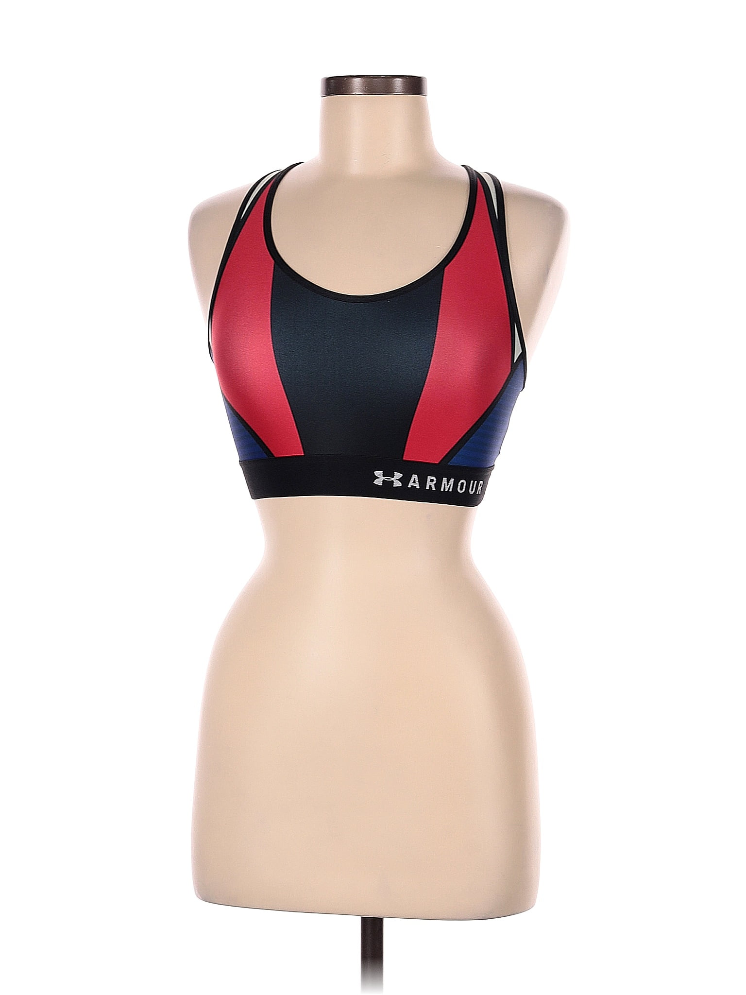 Under Armour Color Block Red Sports Bra Size M - 56% off | ThredUp