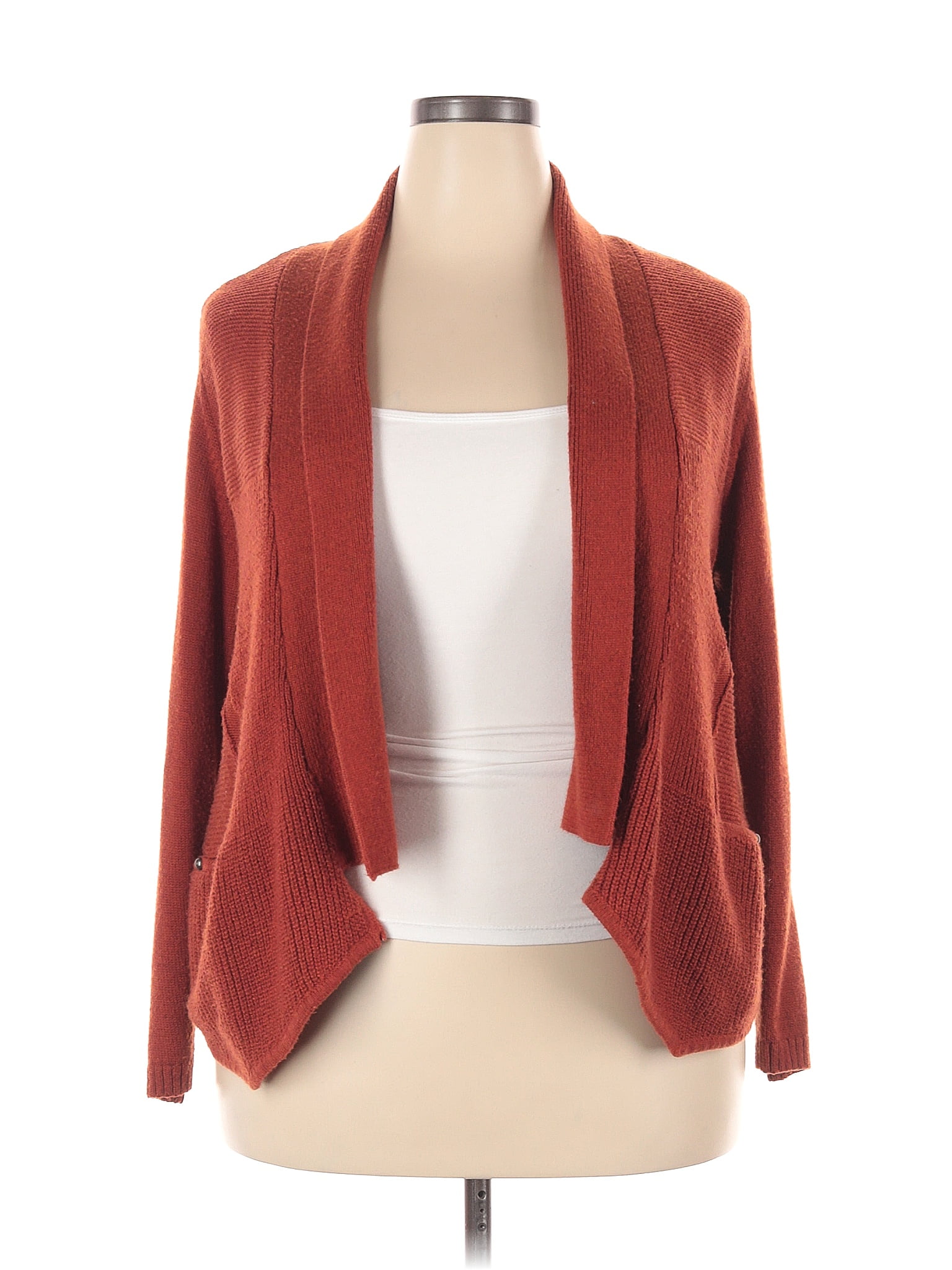 Cj Banks Color Block Solid Red Cardigan Size 1X (Plus) - 57% off | ThredUp