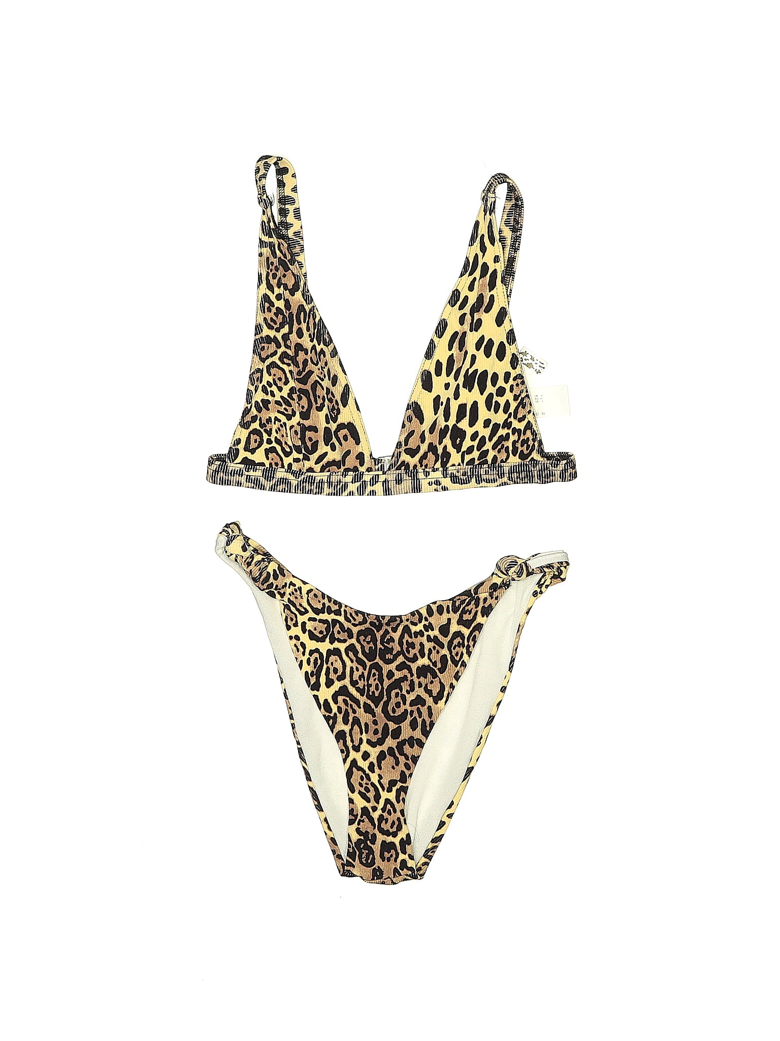 Asos Gold Two Piece Swimsuit Size 4 56 Off Thredup