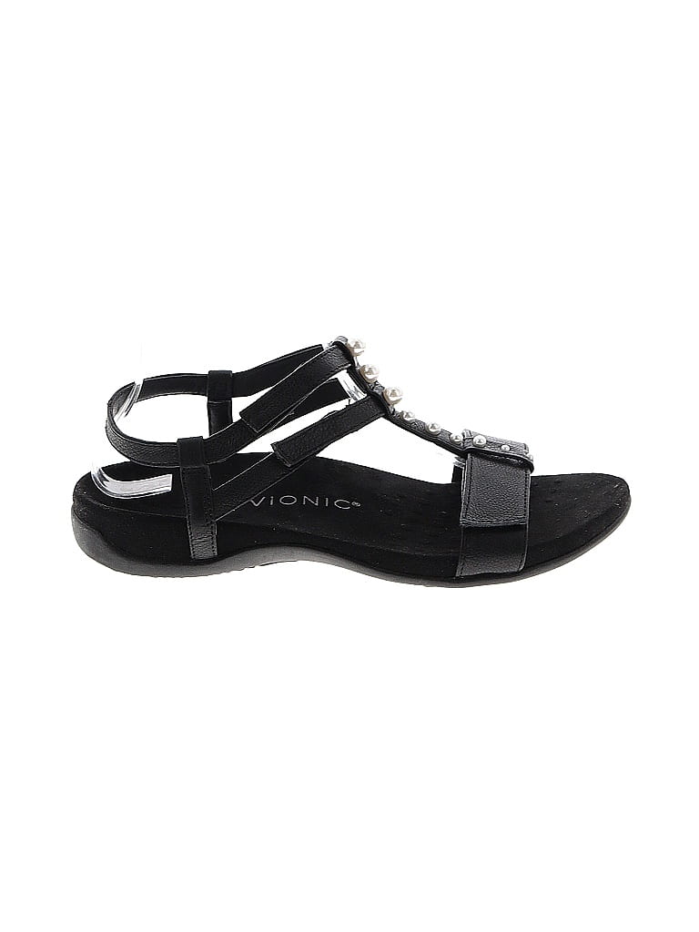 Vionic Black Sandals Size 8 1/2 - 60% off | ThredUp