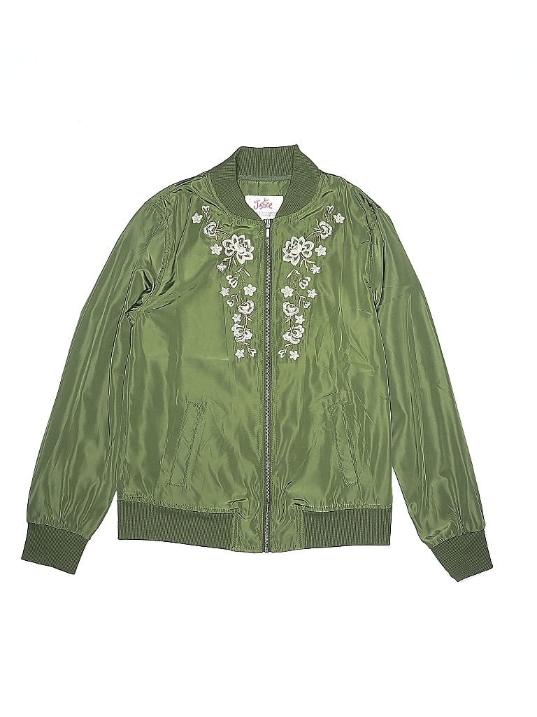 Justice Solid Green Jacket Size 12 - 14 - 61% off | ThredUp