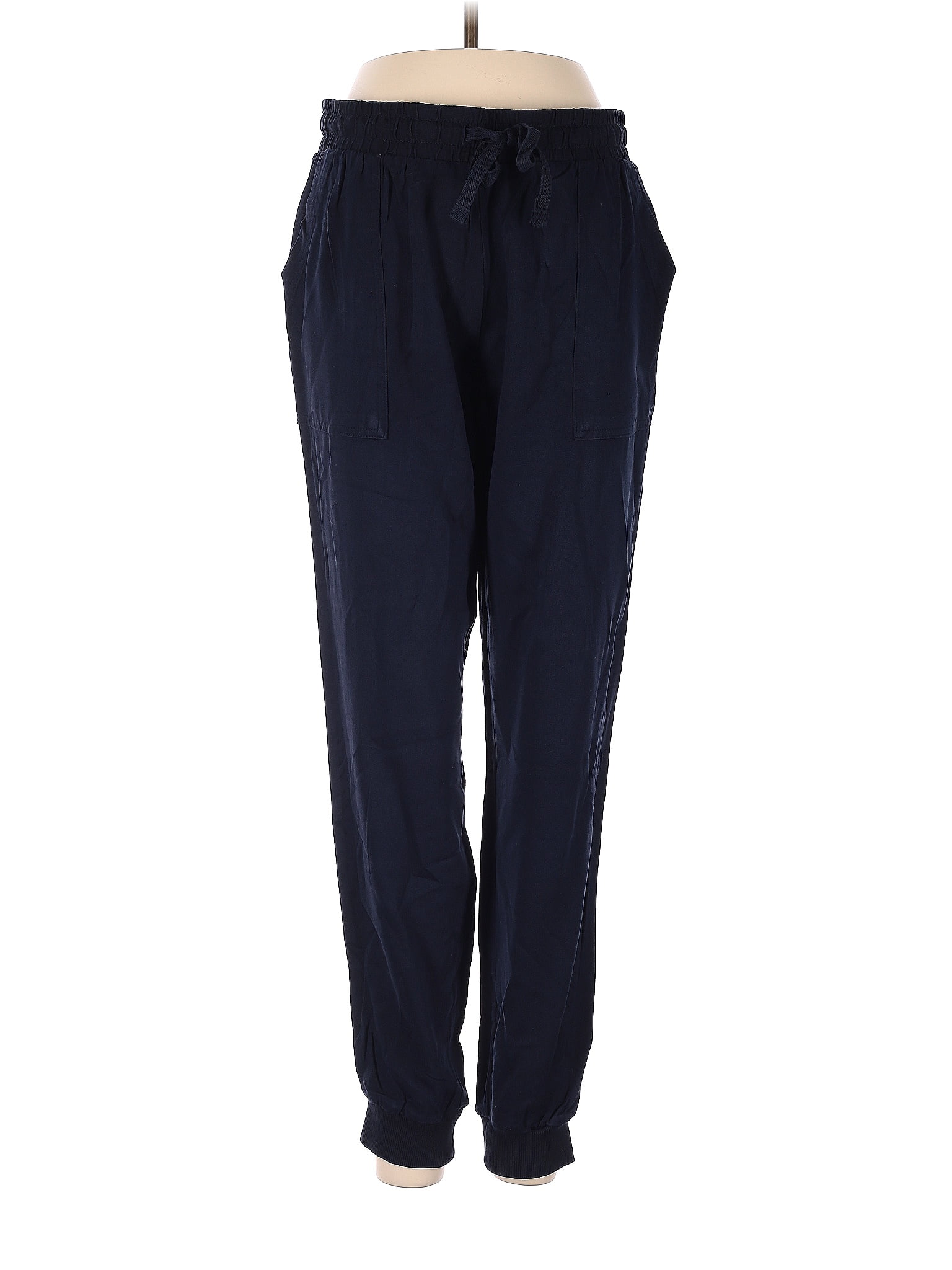 Splendid 100 Rayon Solid Navy Blue Casual Pants Size S 73 Off Thredup