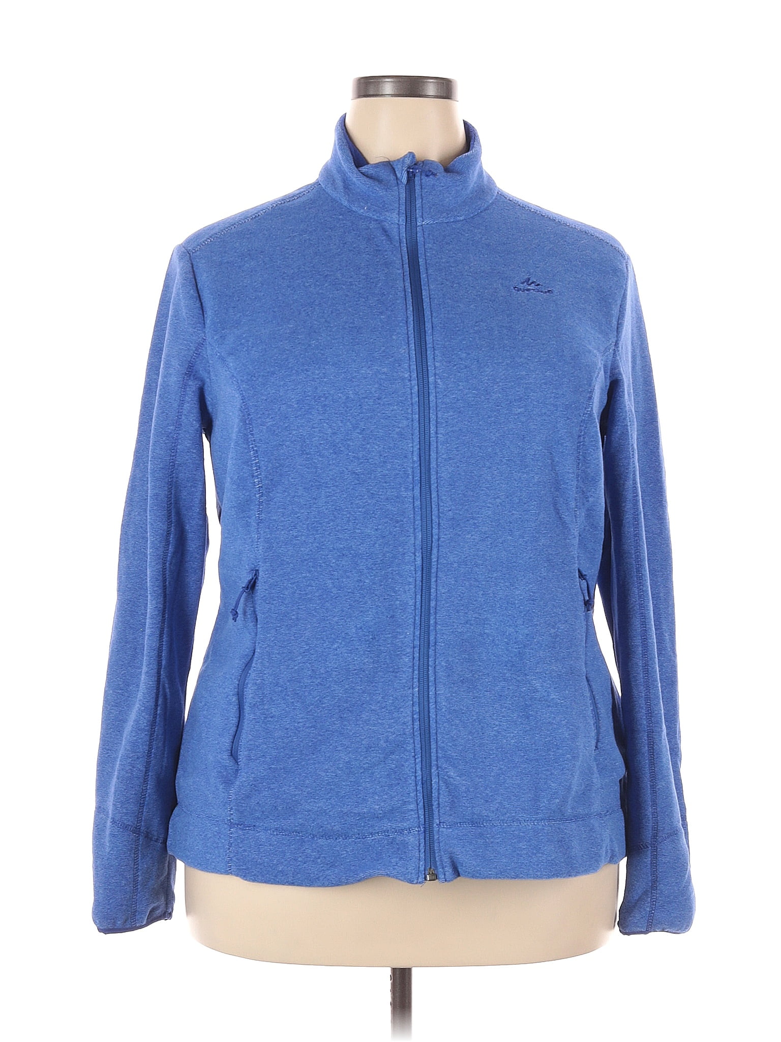 Decathlon 100% Cotton Solid Blue Fleece Size XL - 64% off | ThredUp