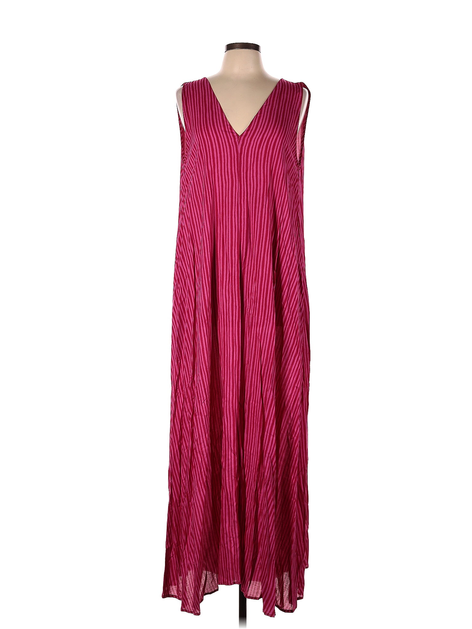 Natalie Martin Solid Pink Burgundy Casual Dress Size L 69 Off Thredup