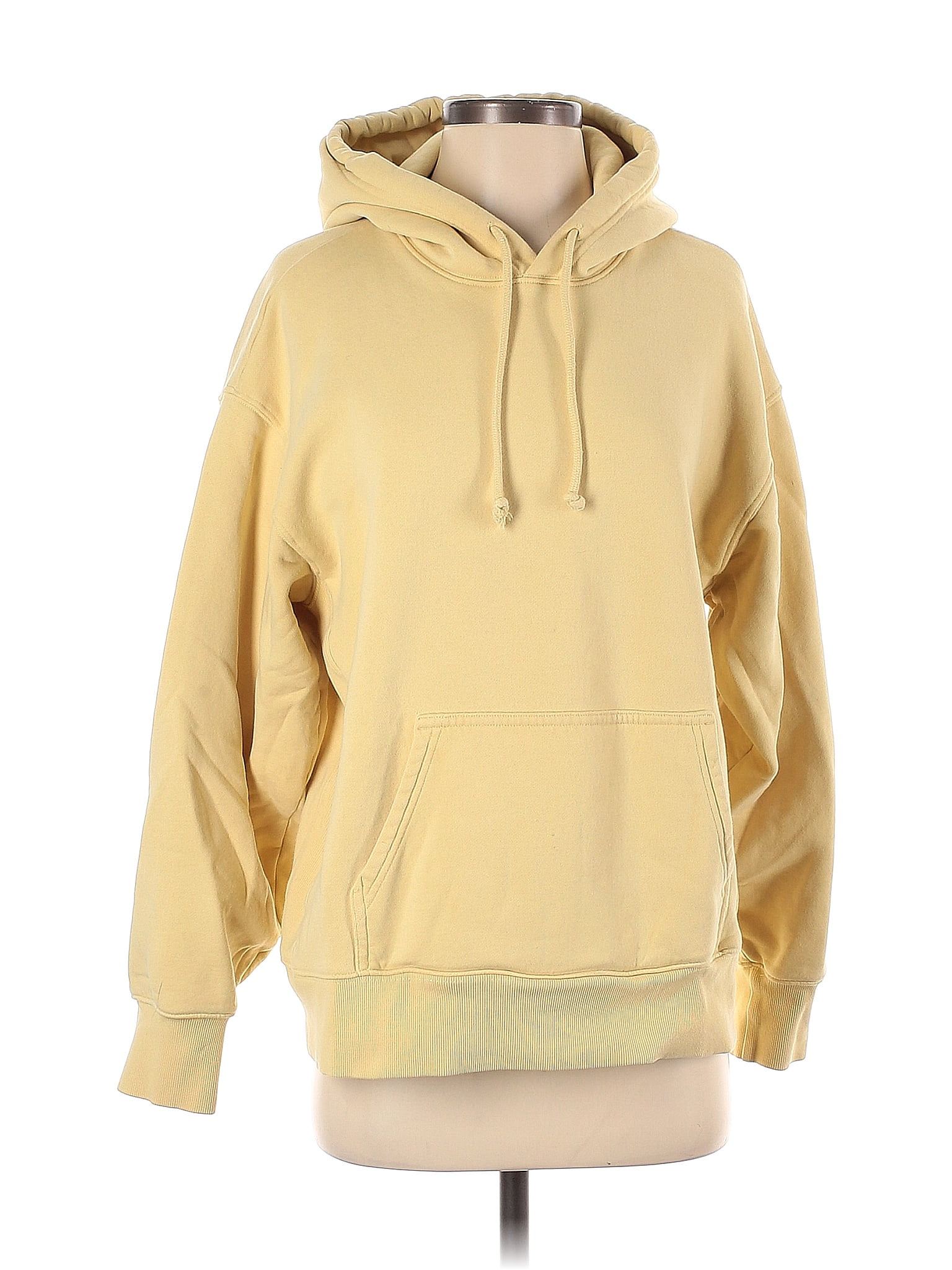 TNA Solid Yellow Pullover Hoodie Size S - 53% off | ThredUp