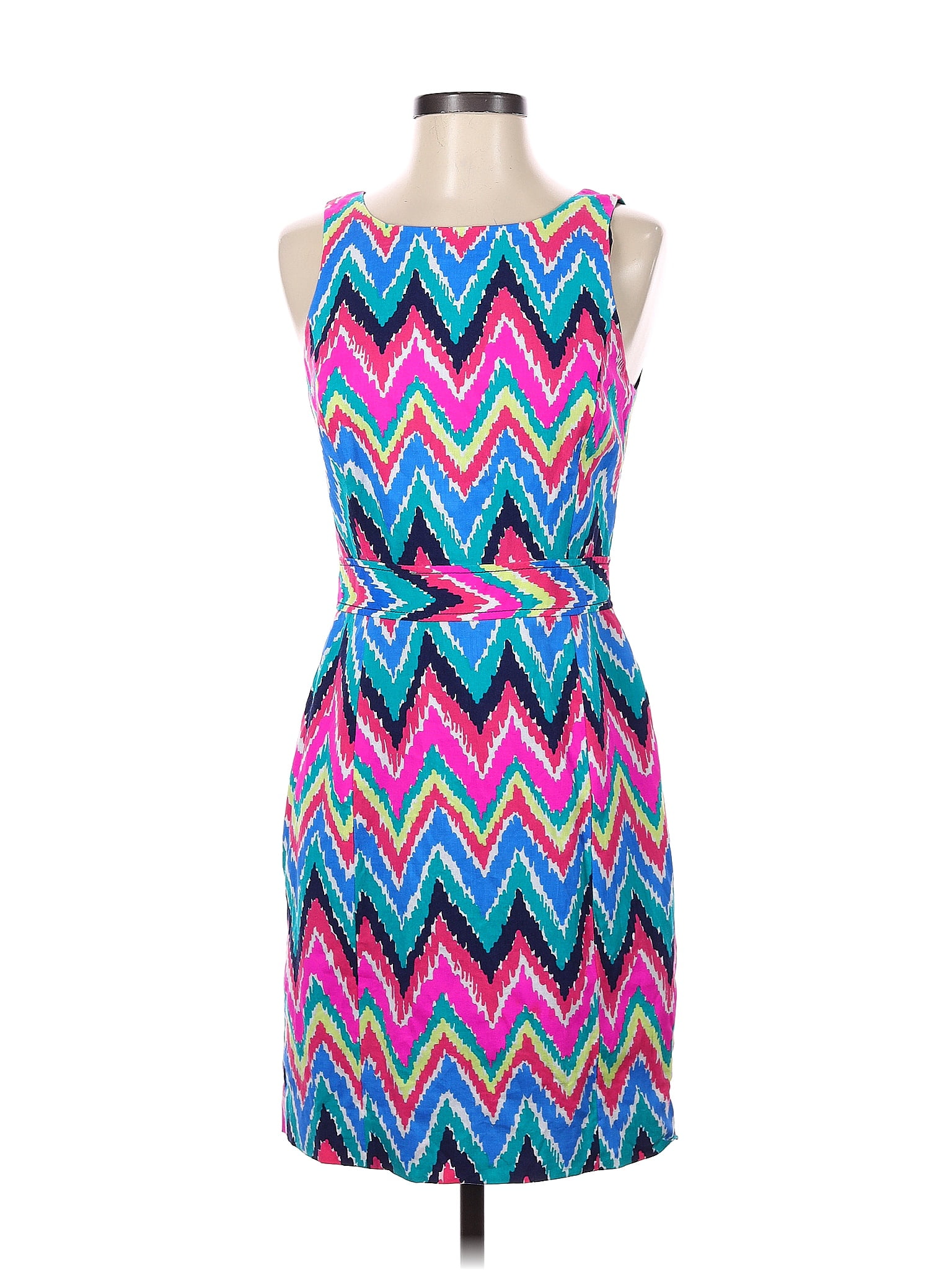 Lilly Pulitzer Chevron Herringbone Chevron Multi Color Blue Casual