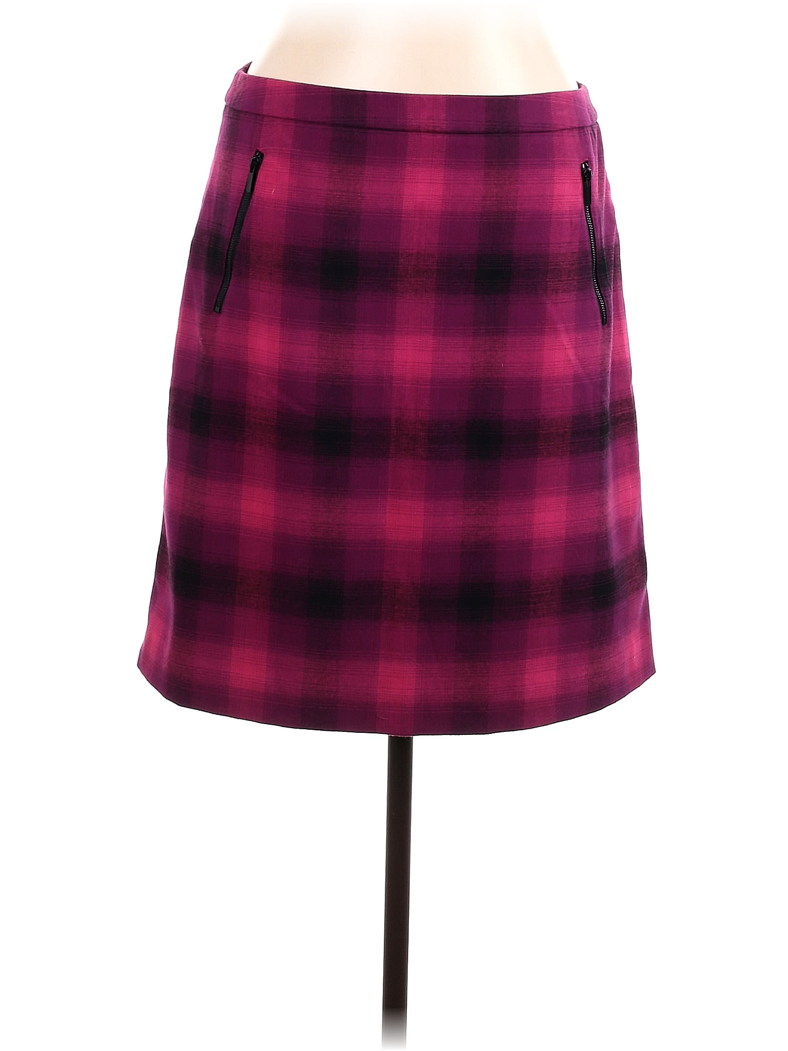 Halogen Plaid Multi Color Purple Casual Skirt Size 10 72 Off Thredup