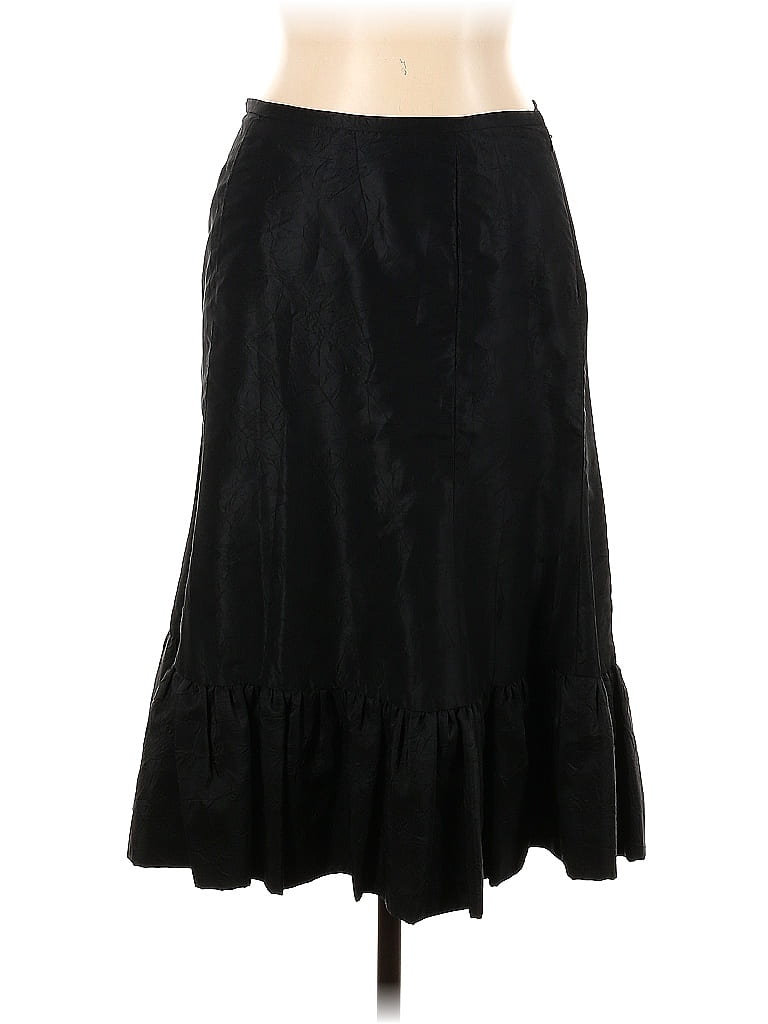 Tracy Reese 100% Silk Solid Black Silk Skirt Size 10 - 84% off | ThredUp