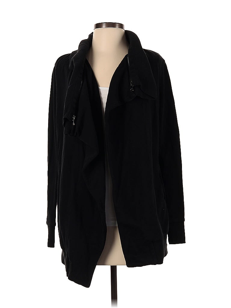 ALLSAINTS 100% Polyester Solid Black Jacket Size S - 79% off | ThredUp