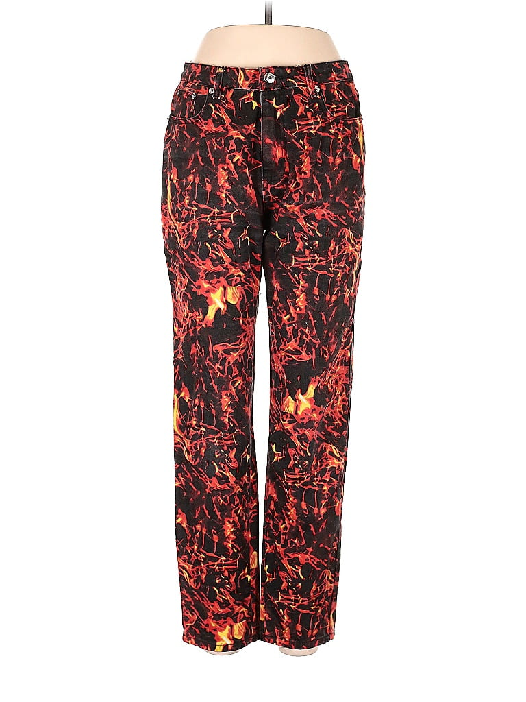 Adika 100% Cotton Multi Color Red Jeans Size L - 62% off | ThredUp