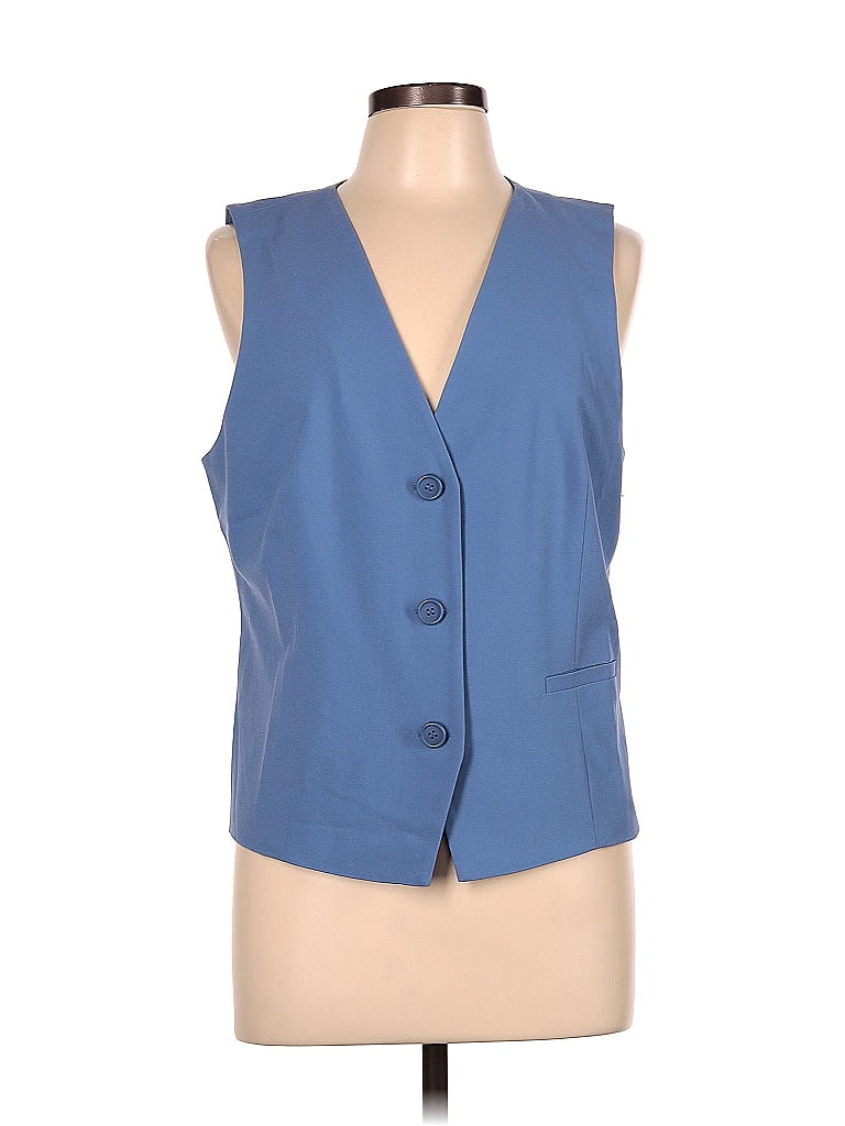 Open Edit Blue Vest Size L - 67% off | ThredUp