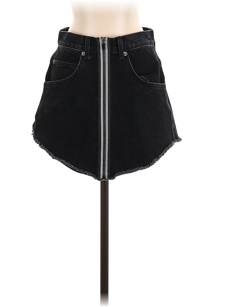 Carmar 100 Cotton Solid Black Denim Skirt 27 Waist 83 Off Thredup