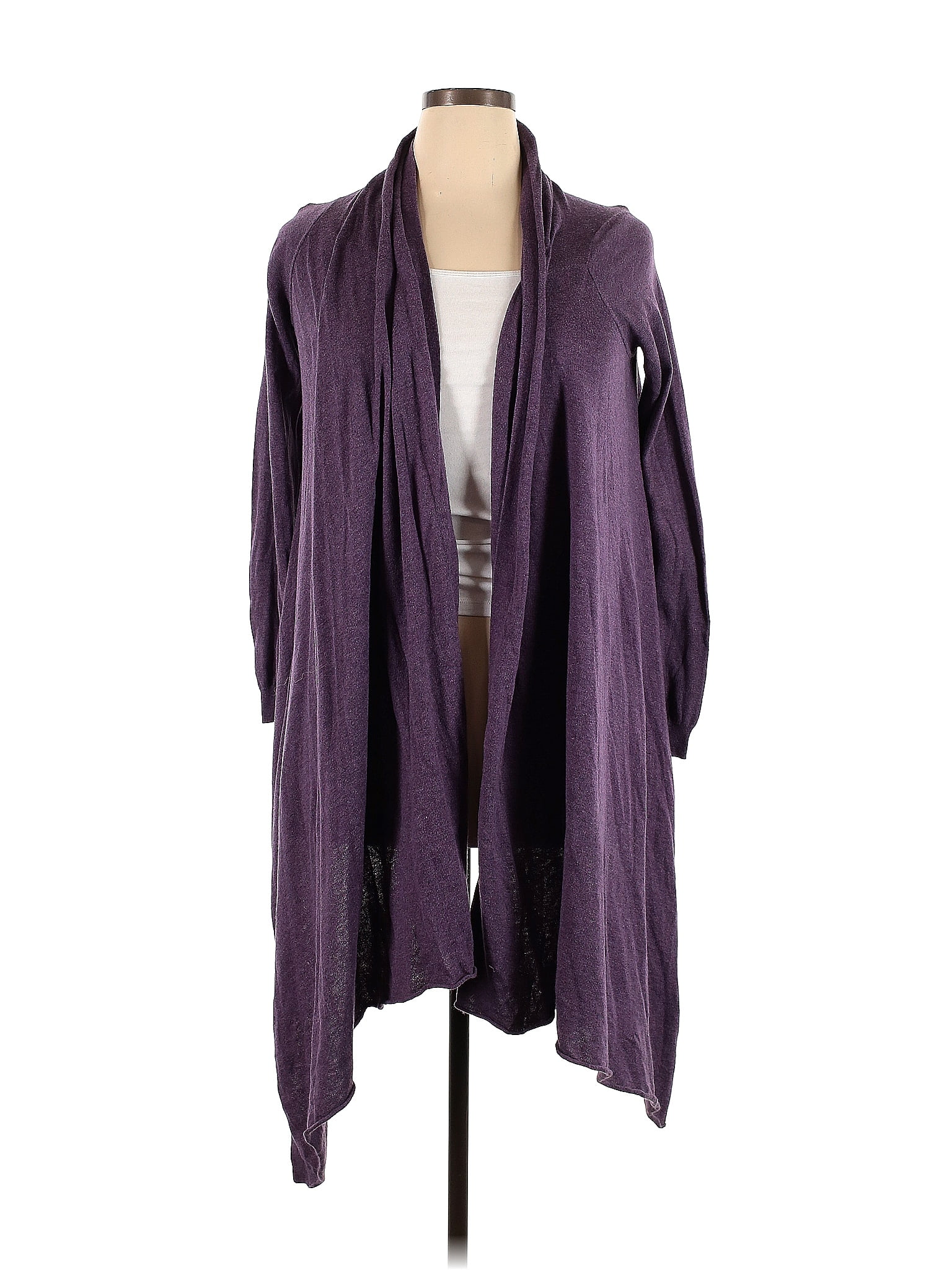 Moda International Color Block Solid Purple Cardigan Size M - 64% off ...