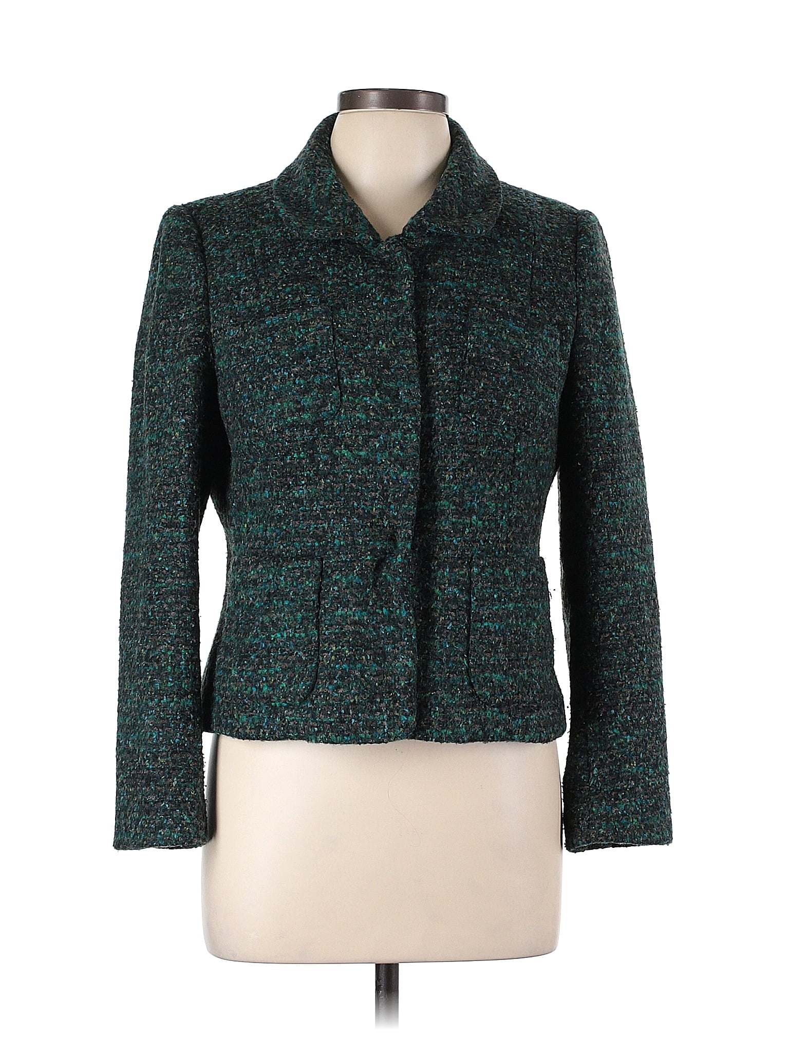 Ann Taylor Teal Jacket Size 12 (Petite) - 76% off | ThredUp