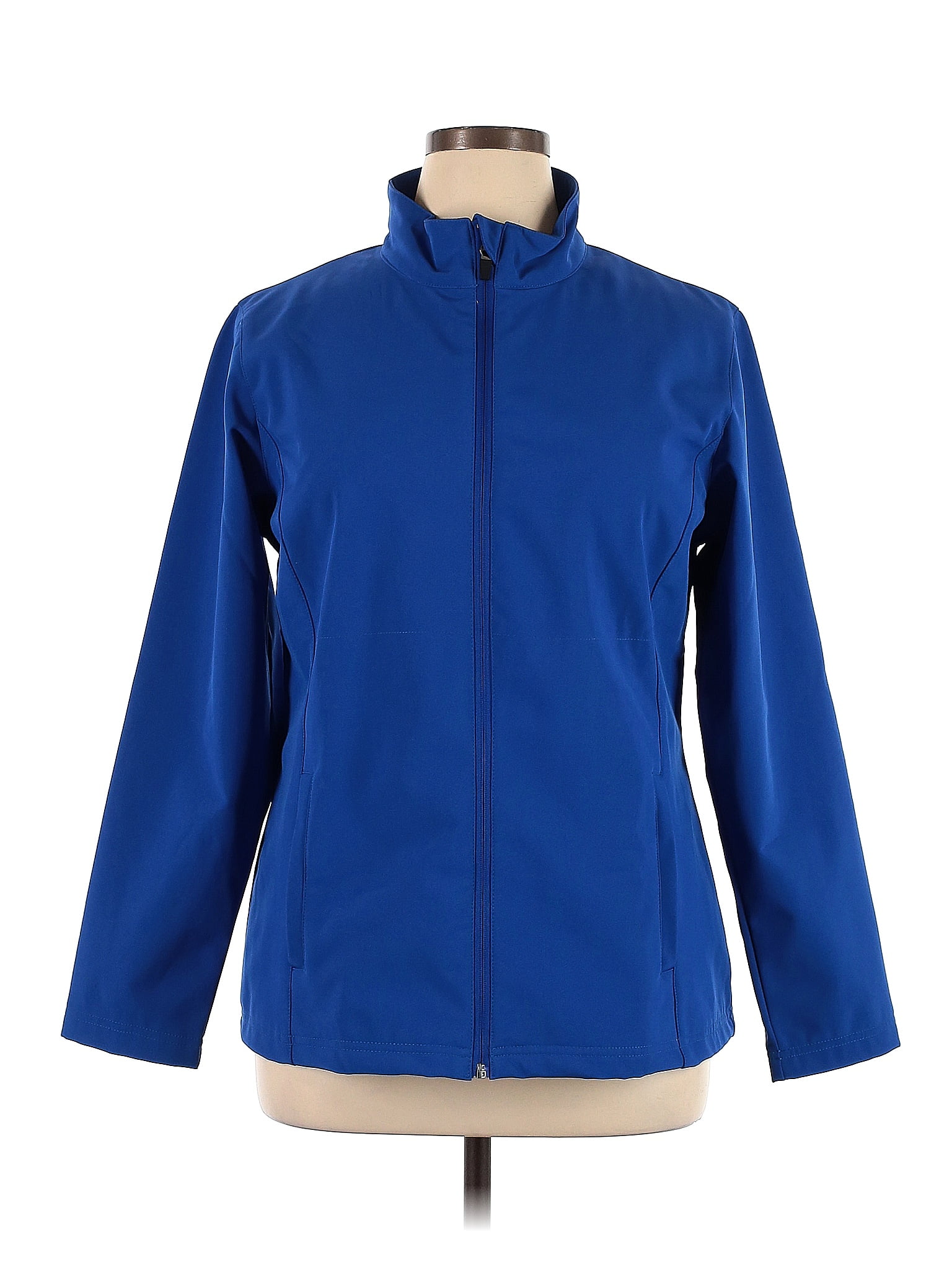 Assorted Brands Solid Sapphire Blue Jacket Size XL - 59% off | ThredUp
