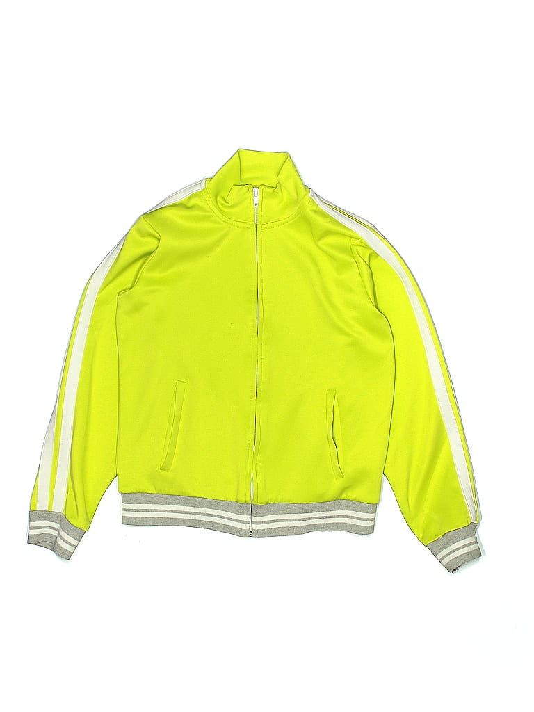 Kidpik Solid Green Yellow Track Jacket Size 14 - 52% off | ThredUp