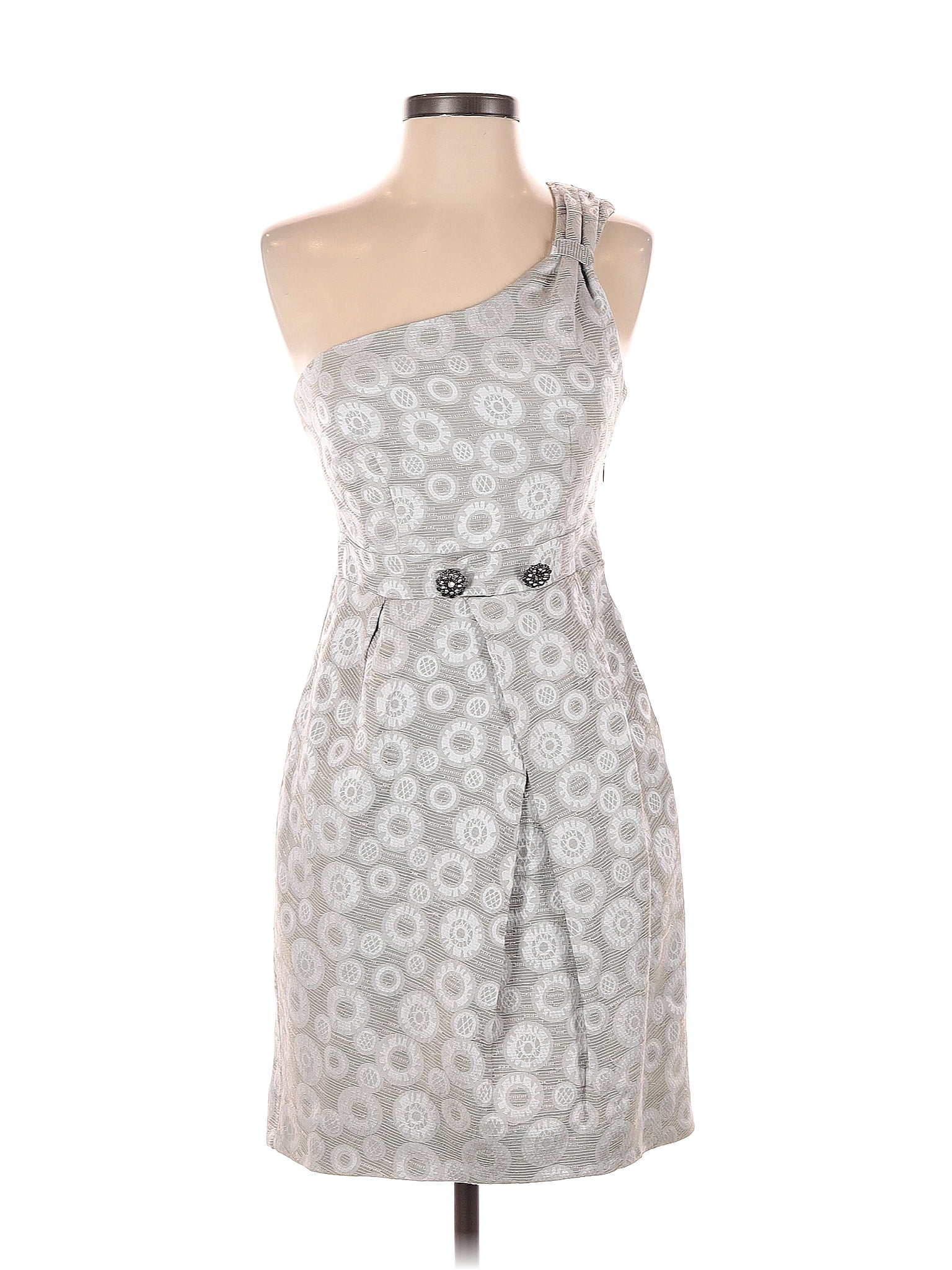 Moulinette Soeurs Gray Silver Cocktail Dress Size 2 79 Off Thredup