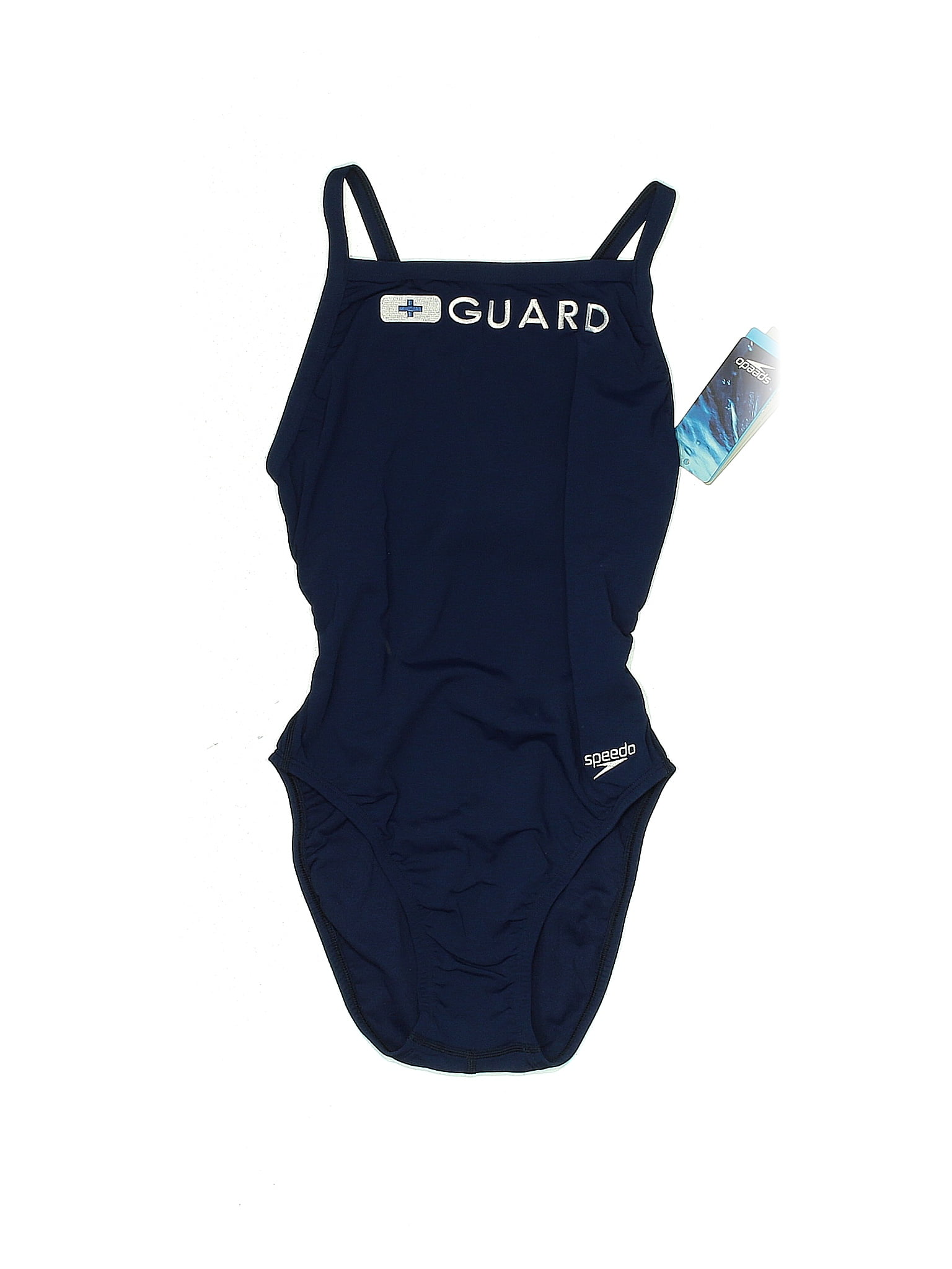 Speedo Solid Navy Blue One Piece Swimsuit Size 8 - 51% off | ThredUp