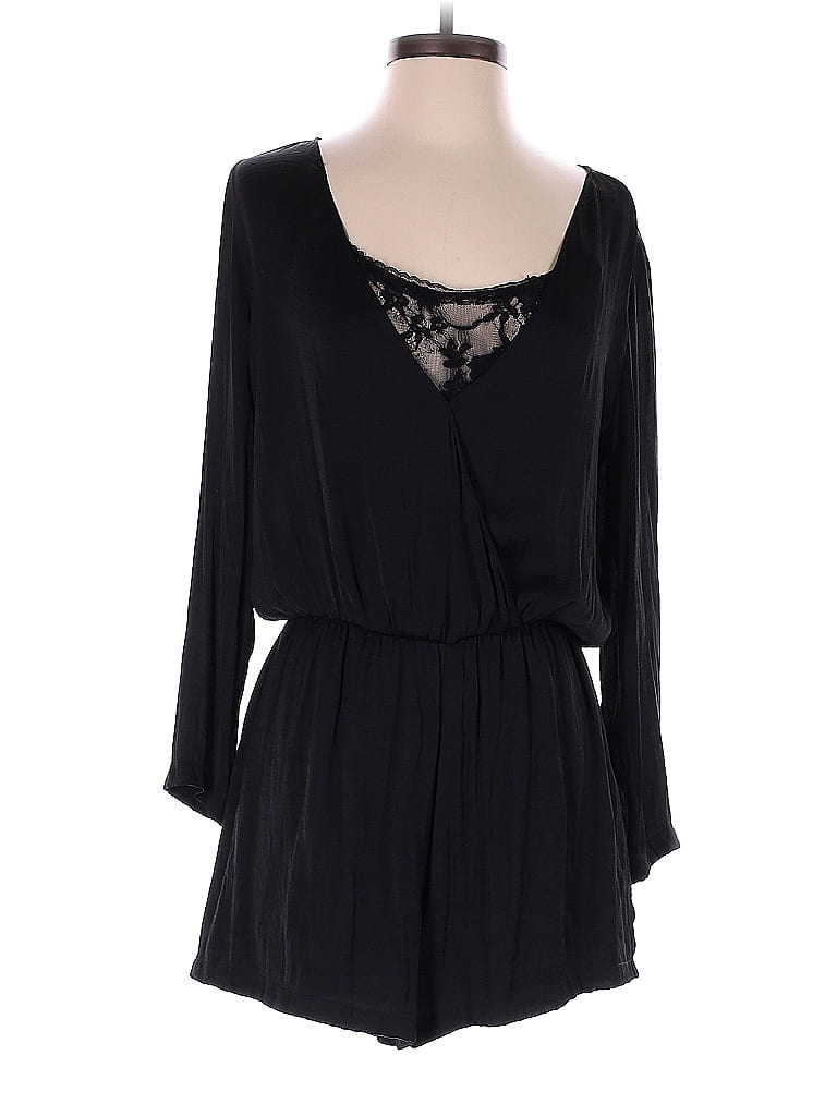 Zara TRF 100% Polyester Black Romper Size S - 64% off | ThredUp