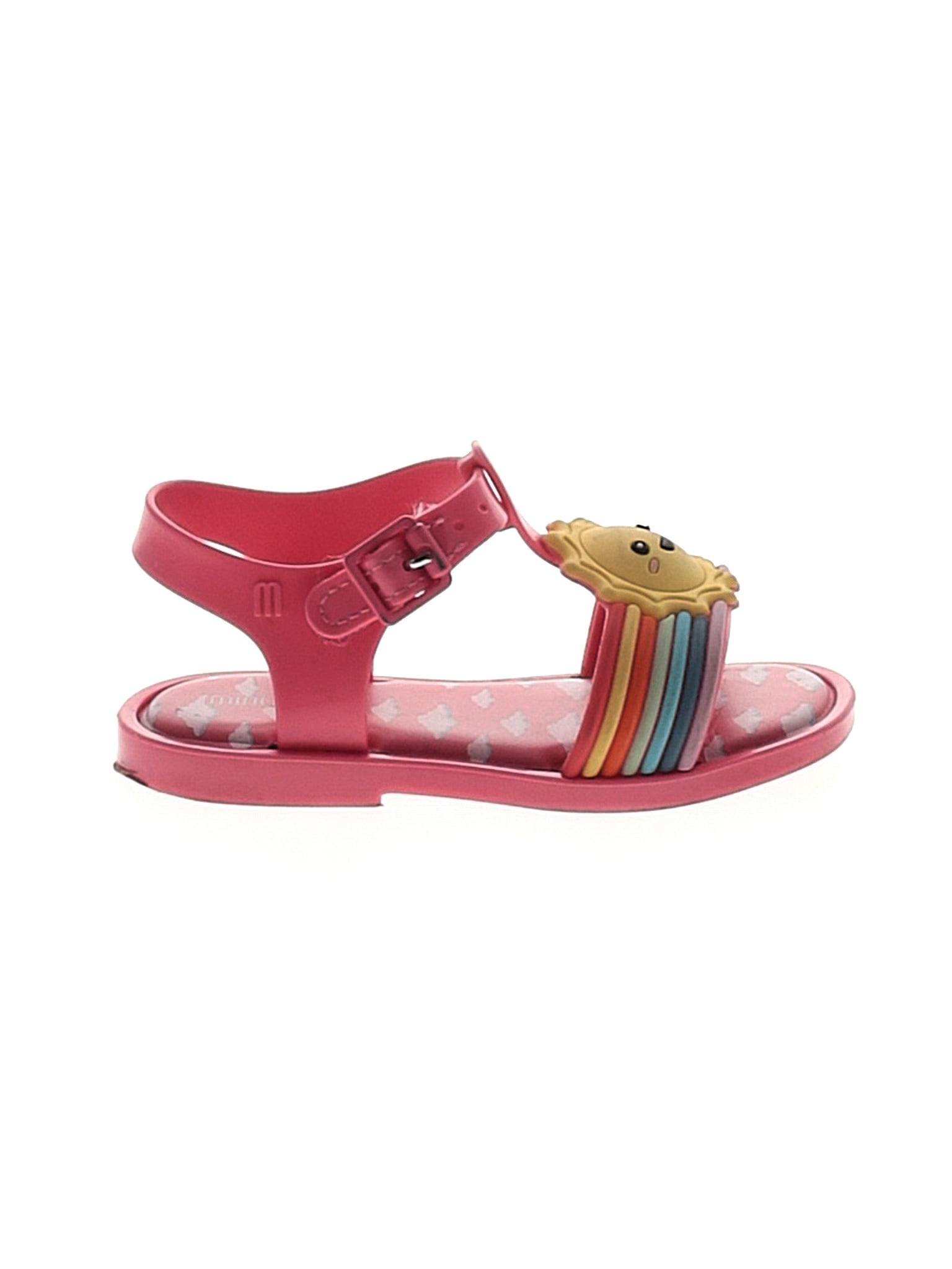 Mini Melissa Pink Red Sandals Size 8 - 50% off | ThredUp
