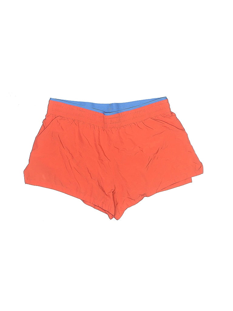 Fabletics Solid Color Block Orange Athletic Shorts Size XL (Estimated ...