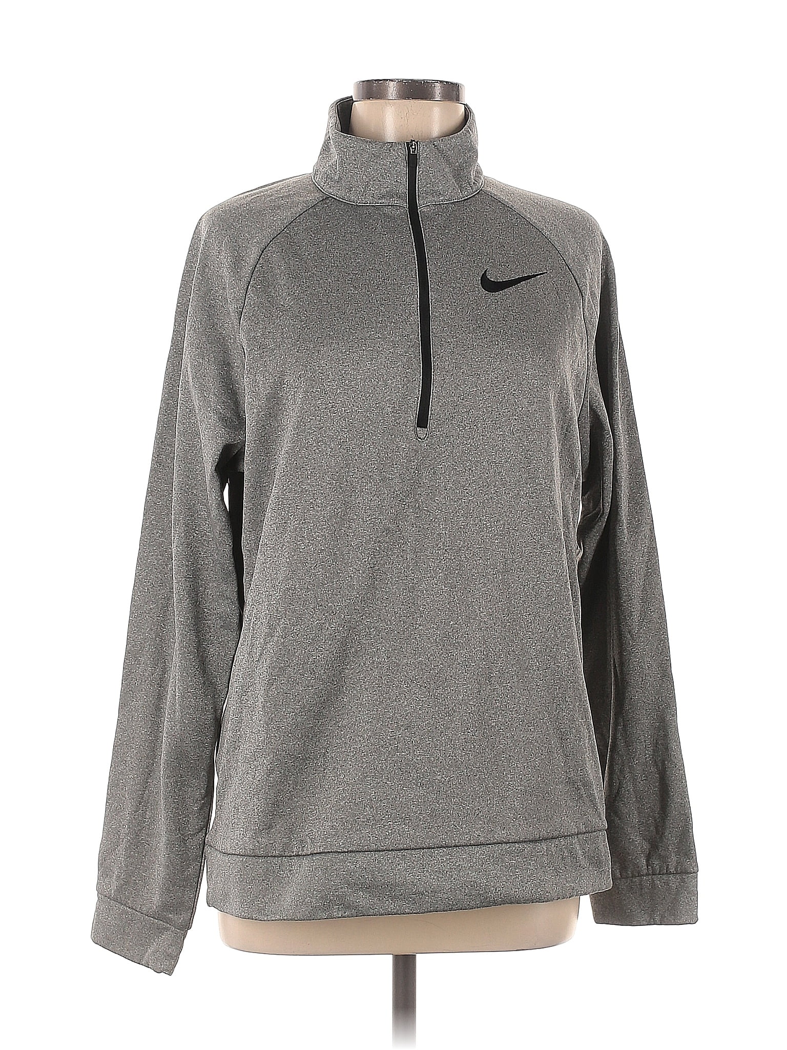 Nike 100% Polyester Gray Track Jacket Size M - 62% off | ThredUp