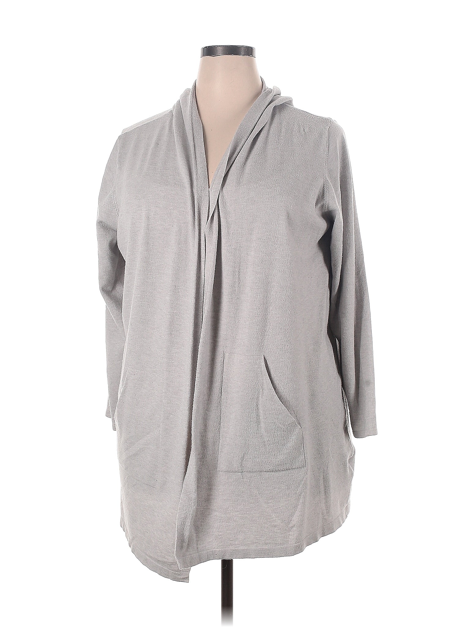 Cyrus Marled Gray Cardigan Size 2X (Plus) - 70% off | ThredUp