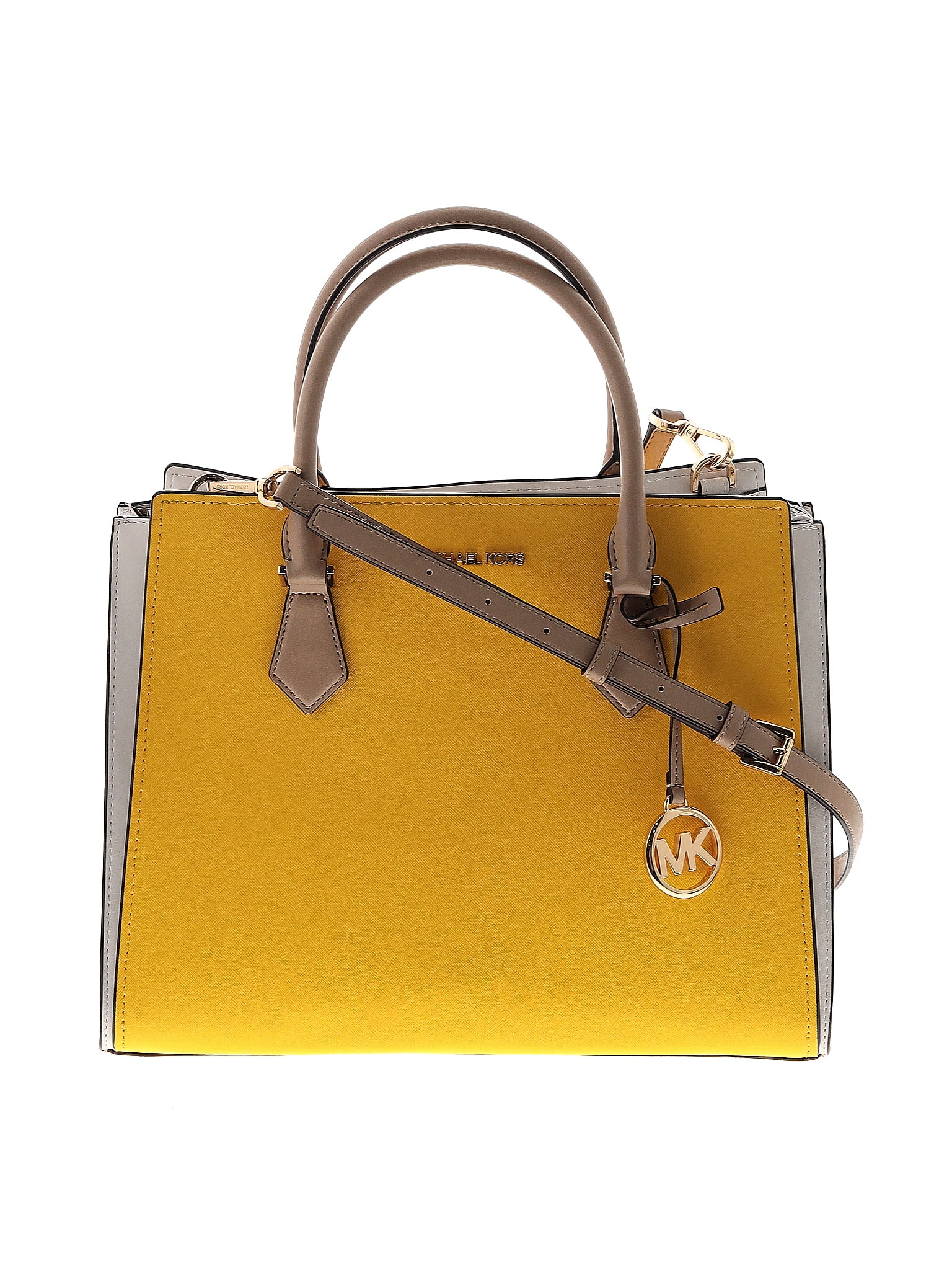 MICHAEL Michael Kors Yellow Leather Satchel One Size - 72% off | ThredUp