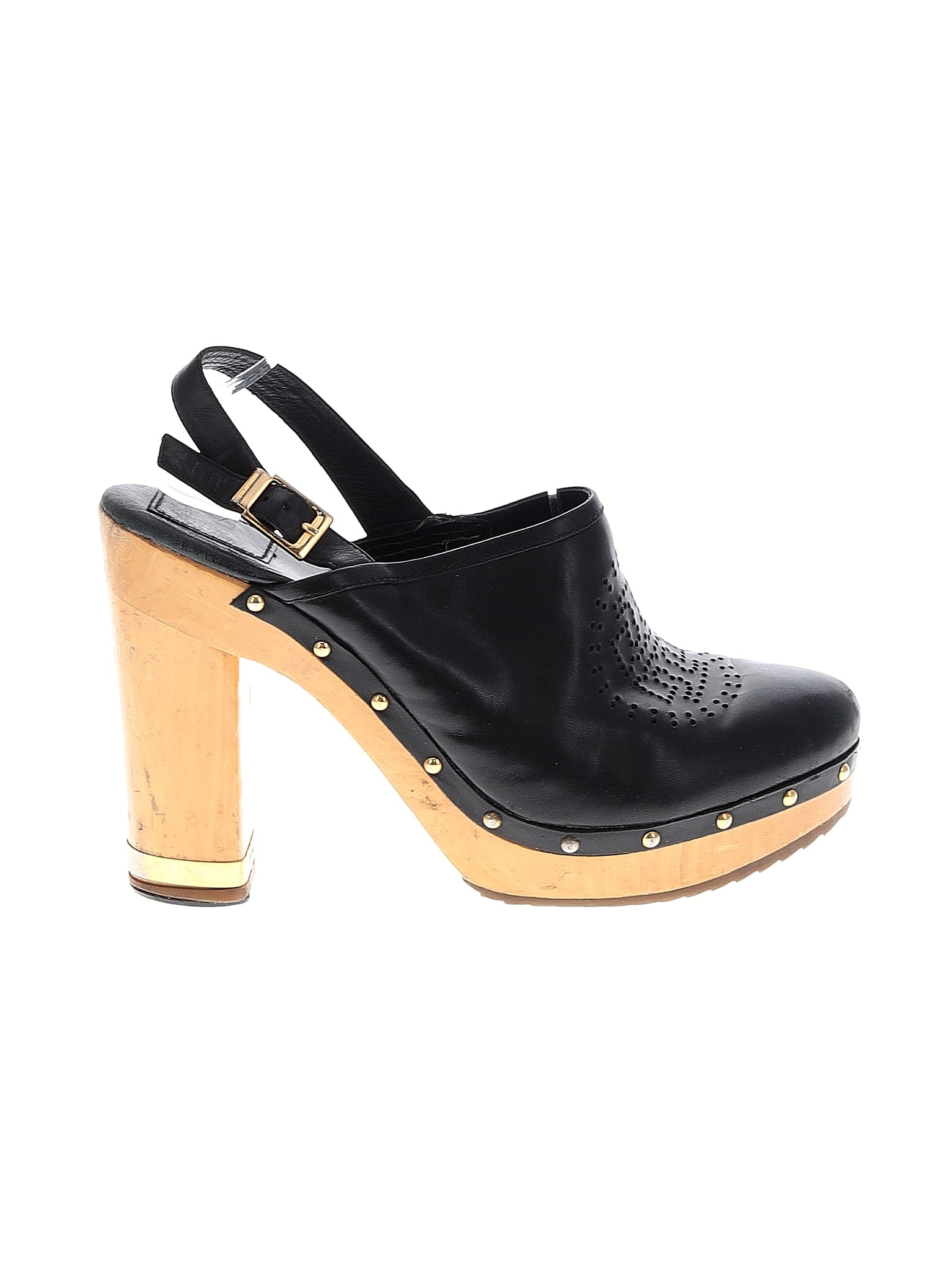 Tory Burch 100% Leather Solid Black Mule/Clog Size 11 - 74% off | ThredUp