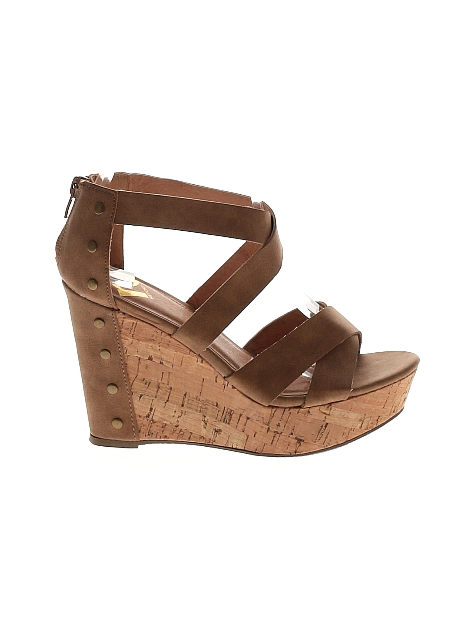 REPORT Solid Brown Wedges Size 5 1/2 - 65% off | ThredUp
