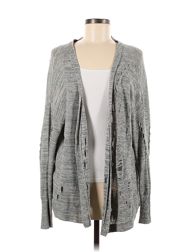 BCBGeneration Color Block Marled Gray Cardigan Size M - 67% off | ThredUp