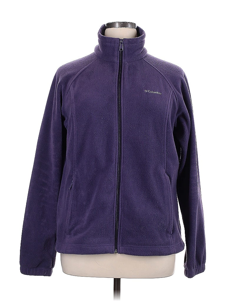 Columbia 100% Polyester Purple Track Jacket Size XL - 56% off | ThredUp