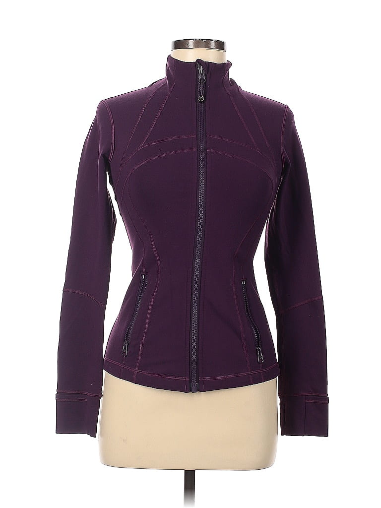 Lululemon Athletica Solid Purple Track Jacket Size 4 - 78% off | ThredUp