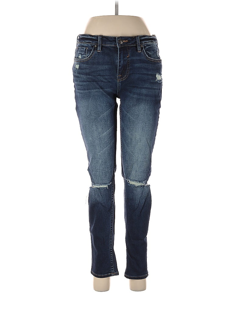 Vigoss Solid Blue Jeans 28 Waist - 67% off | ThredUp