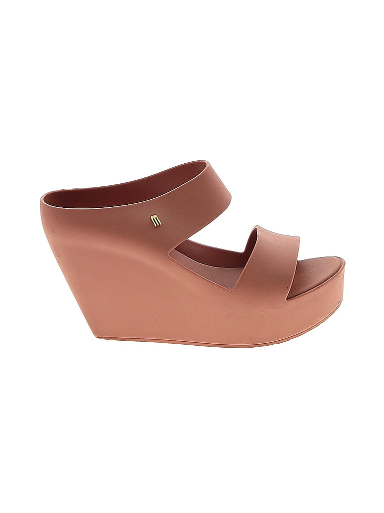 Melissa Solid Brown Tan Wedges Size 8 - 87% off | ThredUp