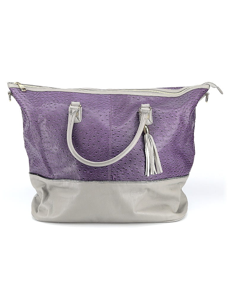 Steve Madden Color Block Solid Purple Weekender One Size - 65% off ...